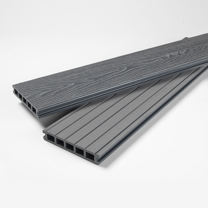 Deep Embossed Mist Grey Composite Decking The Outdoor Look